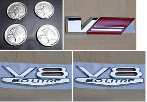 Genuine VE Holden Commodore V8 Badge Kit | JHP