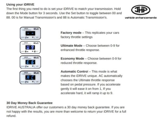 Ultimate 9 EVC & EVC X Throttle Controllers / iDrive (Throttle responder)