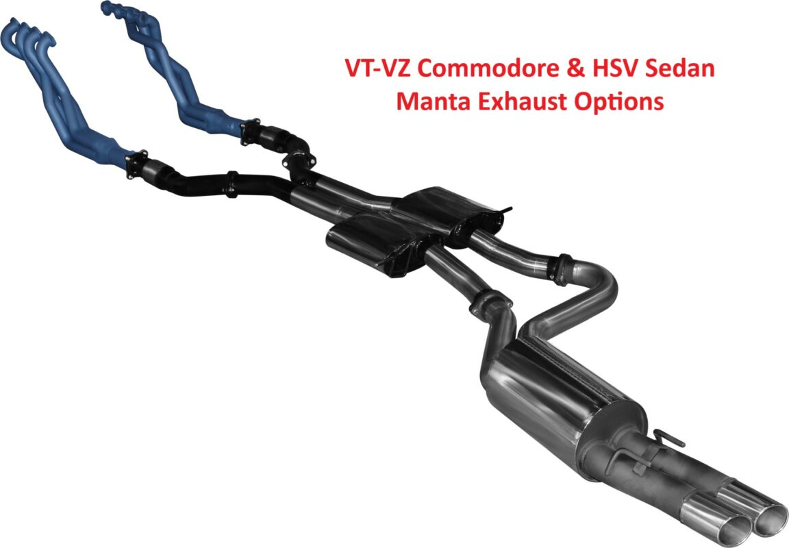Manta Performance Exhaust options to suit VT-VZ V8 Commodore & HSV ...
