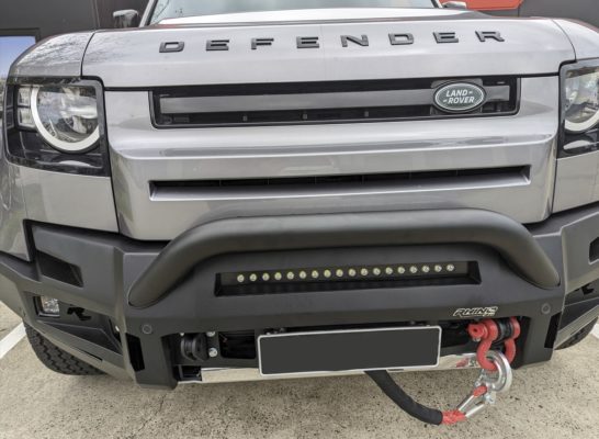 Rhino 4x4 3D Evolution Winch bar to suit Landrover Defender | JHP