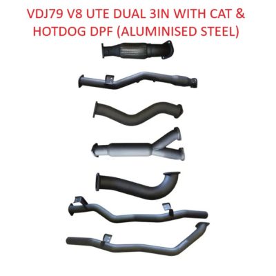Manta Exhaust Options to suit 79 Series Toyota Landcruiser | JHP