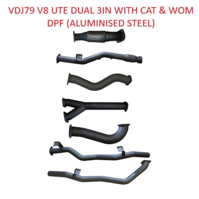 Manta Exhaust Options to suit 79 Series Toyota Landcruiser | JHP