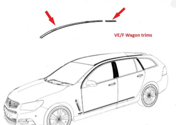 VE VF Commodore HSV Roof Turret Moulding or gutter trims