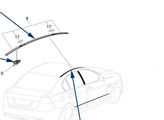 VE VF Commodore HSV Roof Turret Moulding or gutter trims