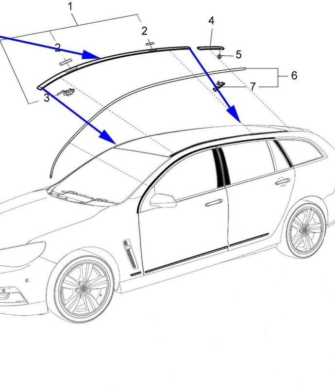 VE VF Commodore HSV Roof Turret Moulding or gutter trims
